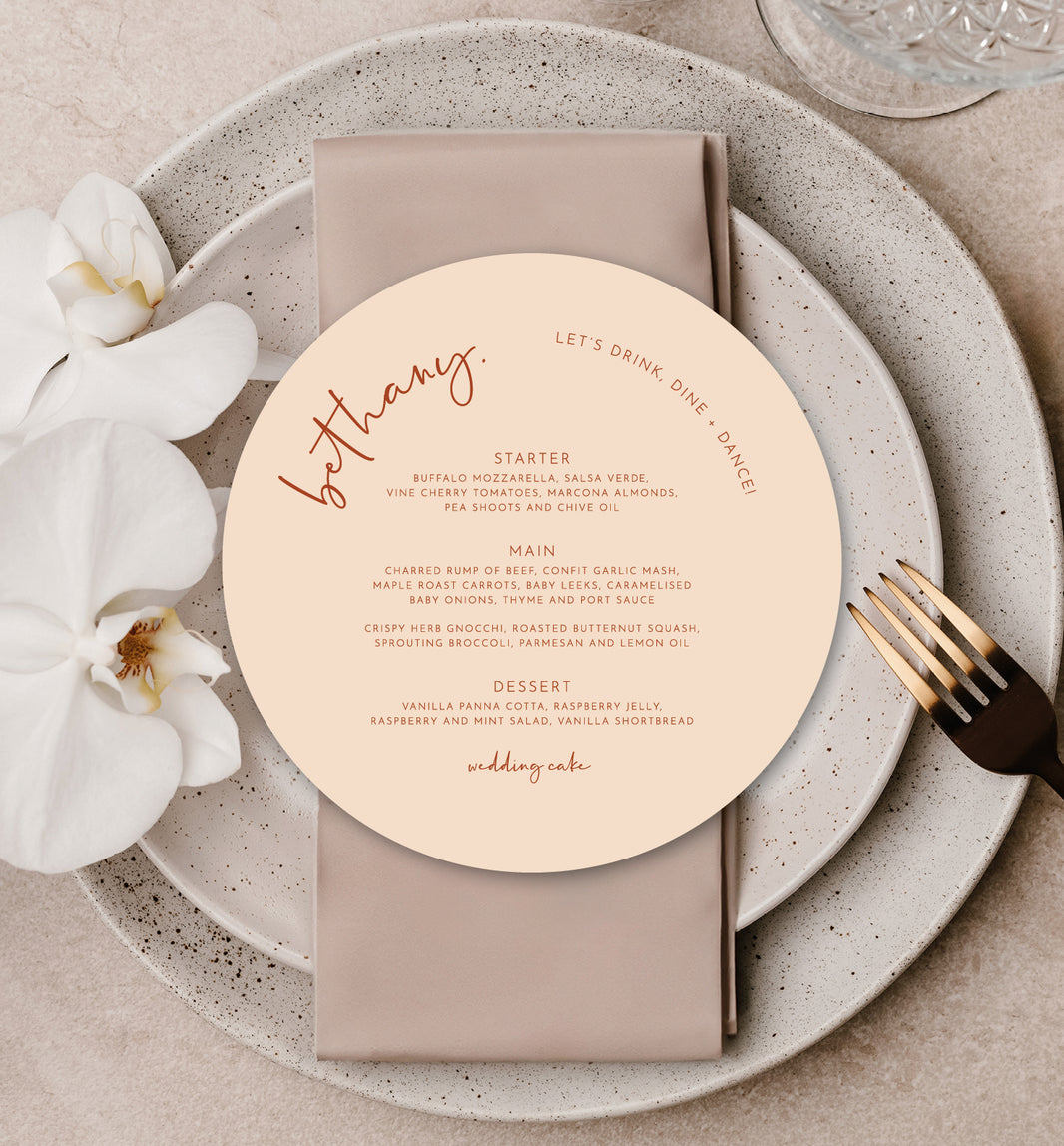 MENUS – THE LUXE PAPER CO